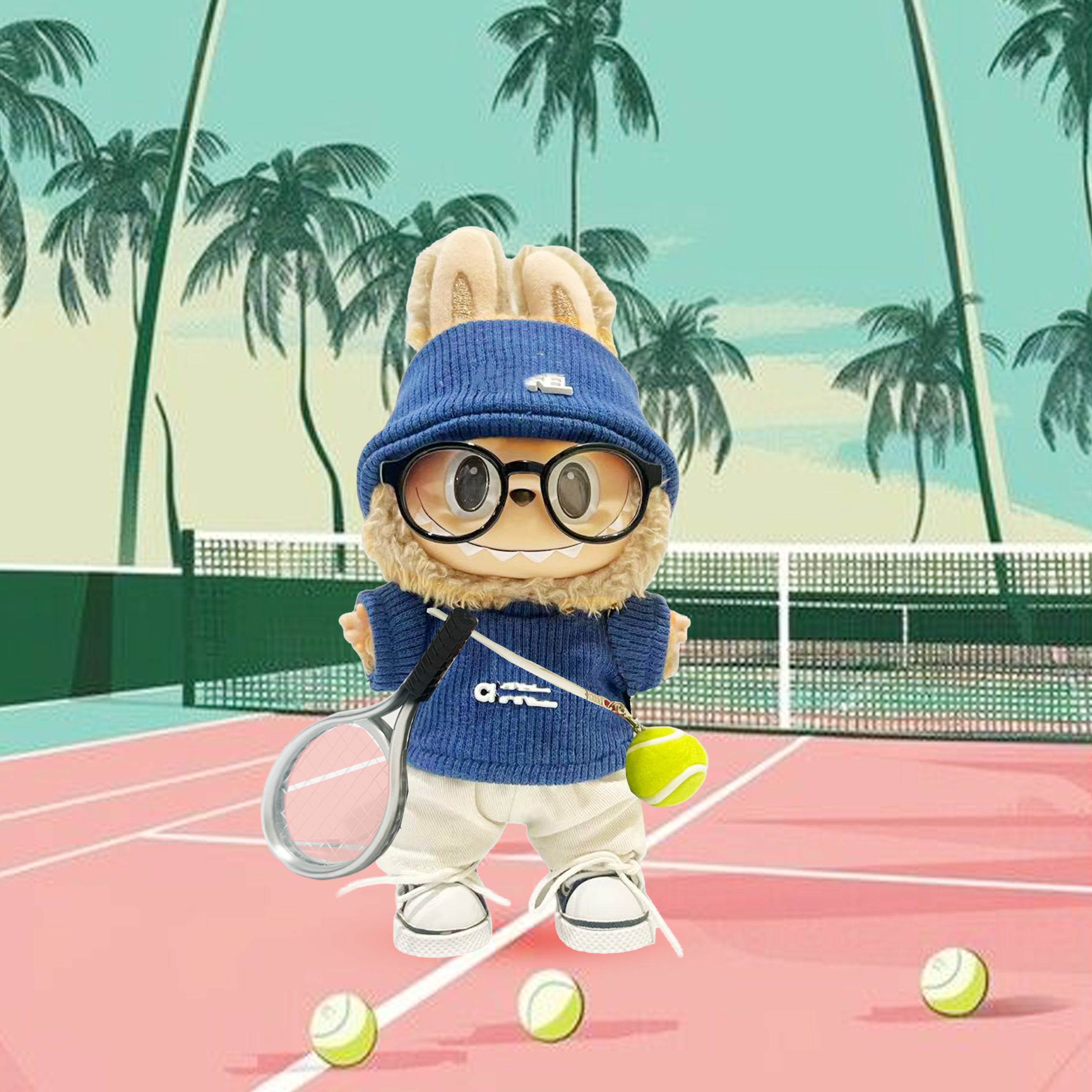 Labubu Blind Box + Blue Tennis Clothes set – Wowfun-labubu.au